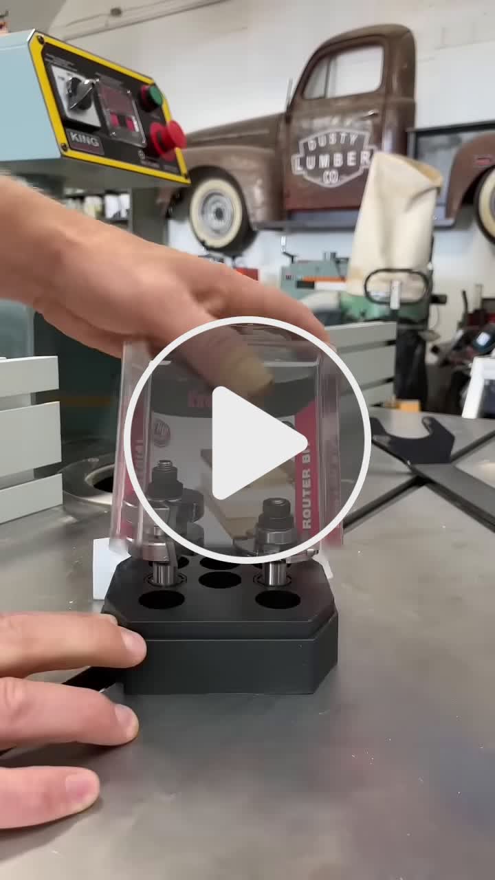 TG with the Freud cutters on a King shaper woodworking woodwork wood ...