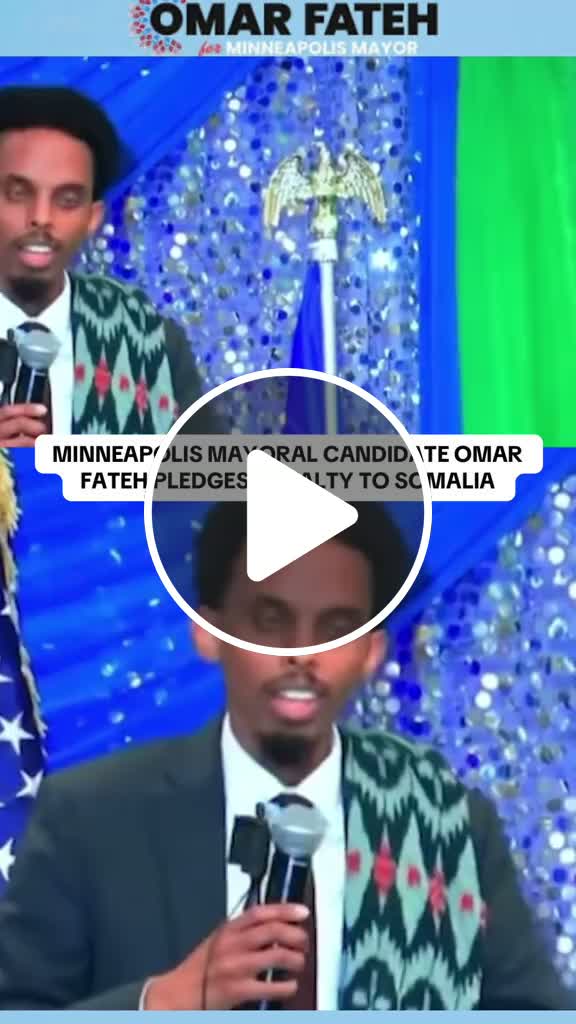 Minneapolis mayoral candidate Omar Fateh pledging loyalty to the ...