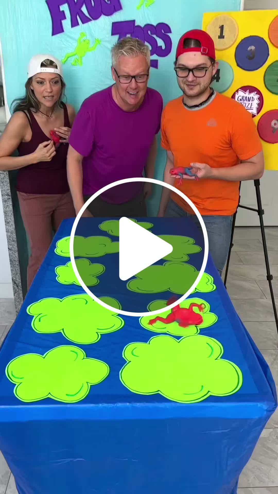 Frog Toss fun family game for everybody Part 1 game foryou viral forfun ...