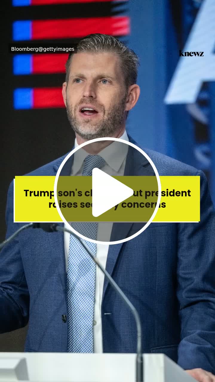 Eric Trump also accused the Joe Biden administration of trying to “separate” President Donald ...