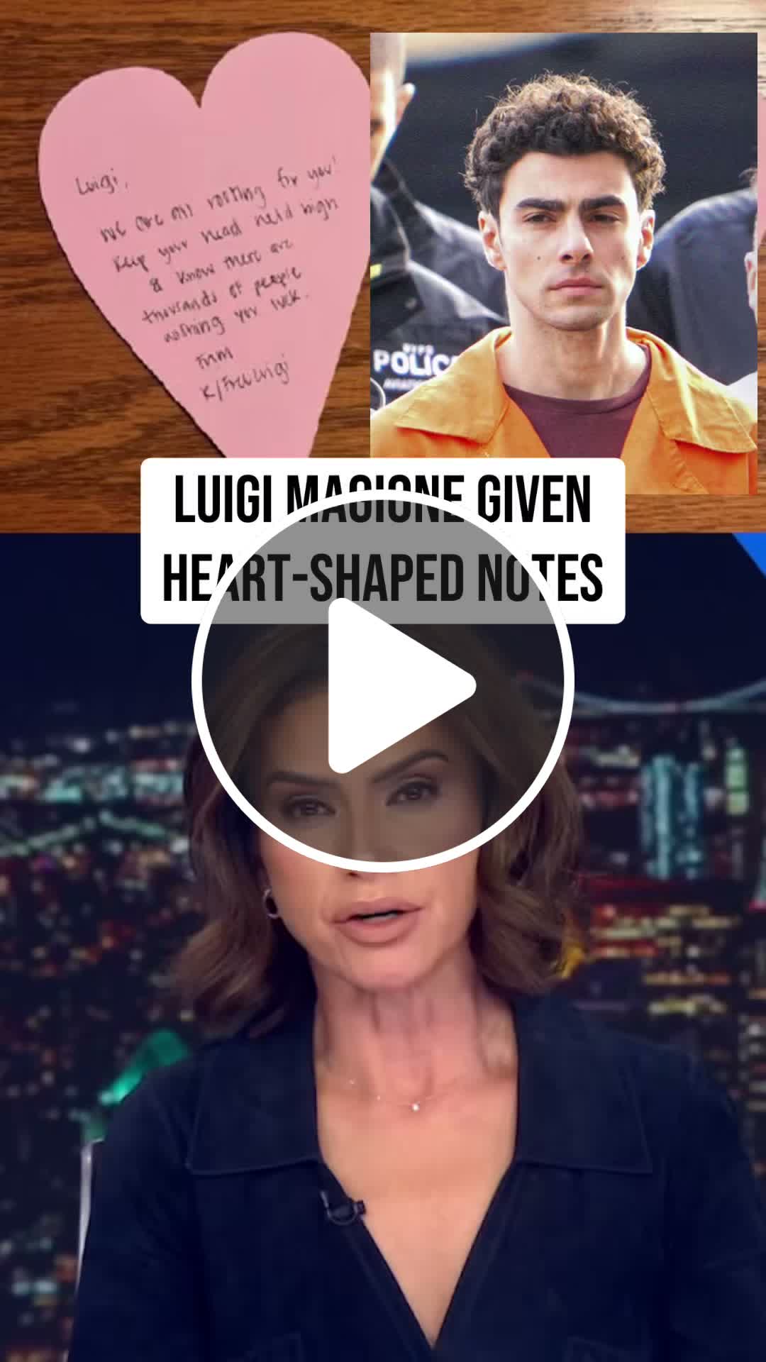 Heart-shaped notes stuffed in a pair of socks were given to Luigi ...