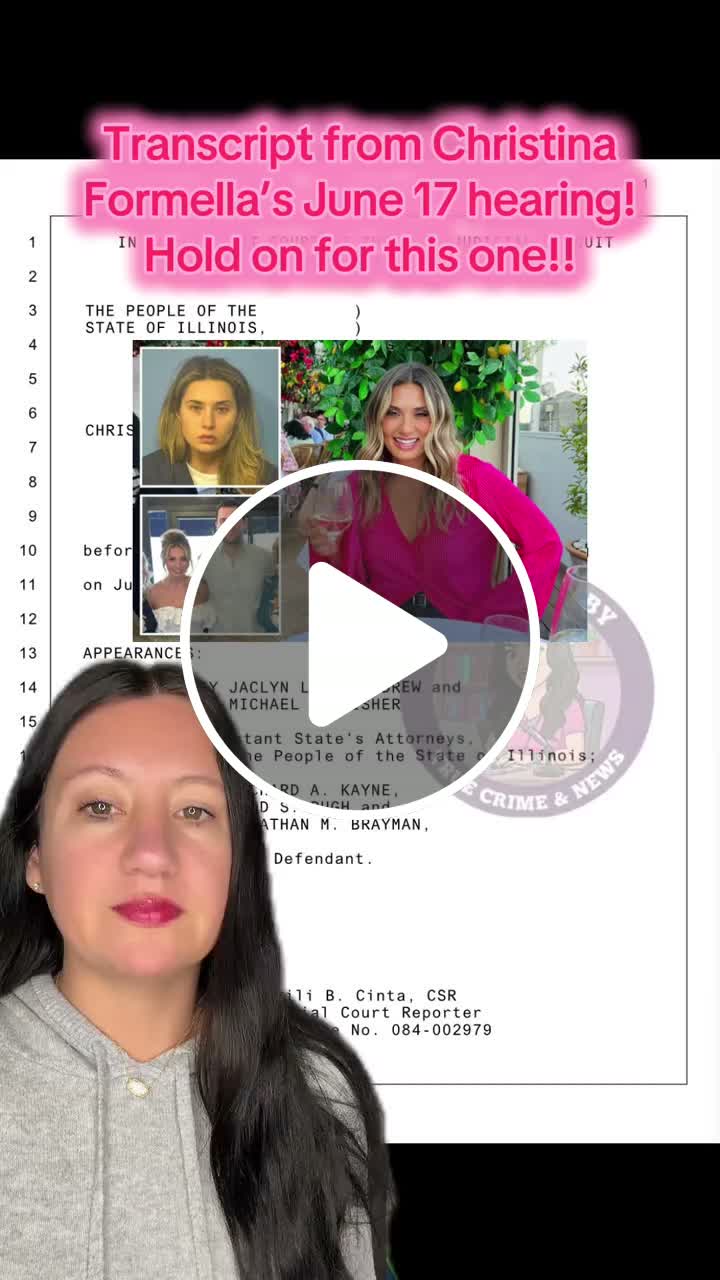 FULL TRANSCRIPT from Christina Formella’s June 17th court hearing ...