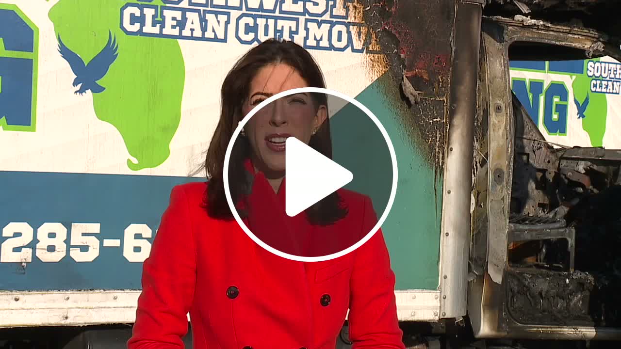 Moving truck set on fire - NewsBreak