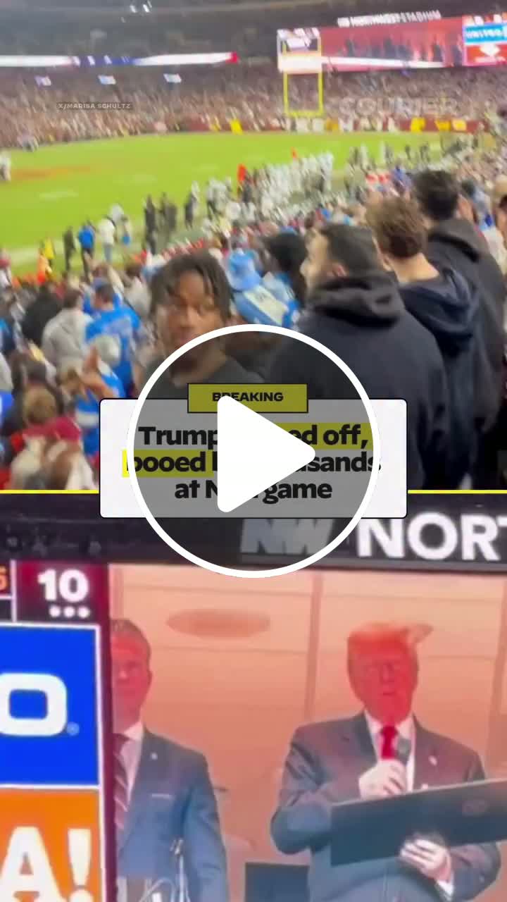 Watch Trump Flipped Off, Booed By Thousands at NFL Game - NewsBreak