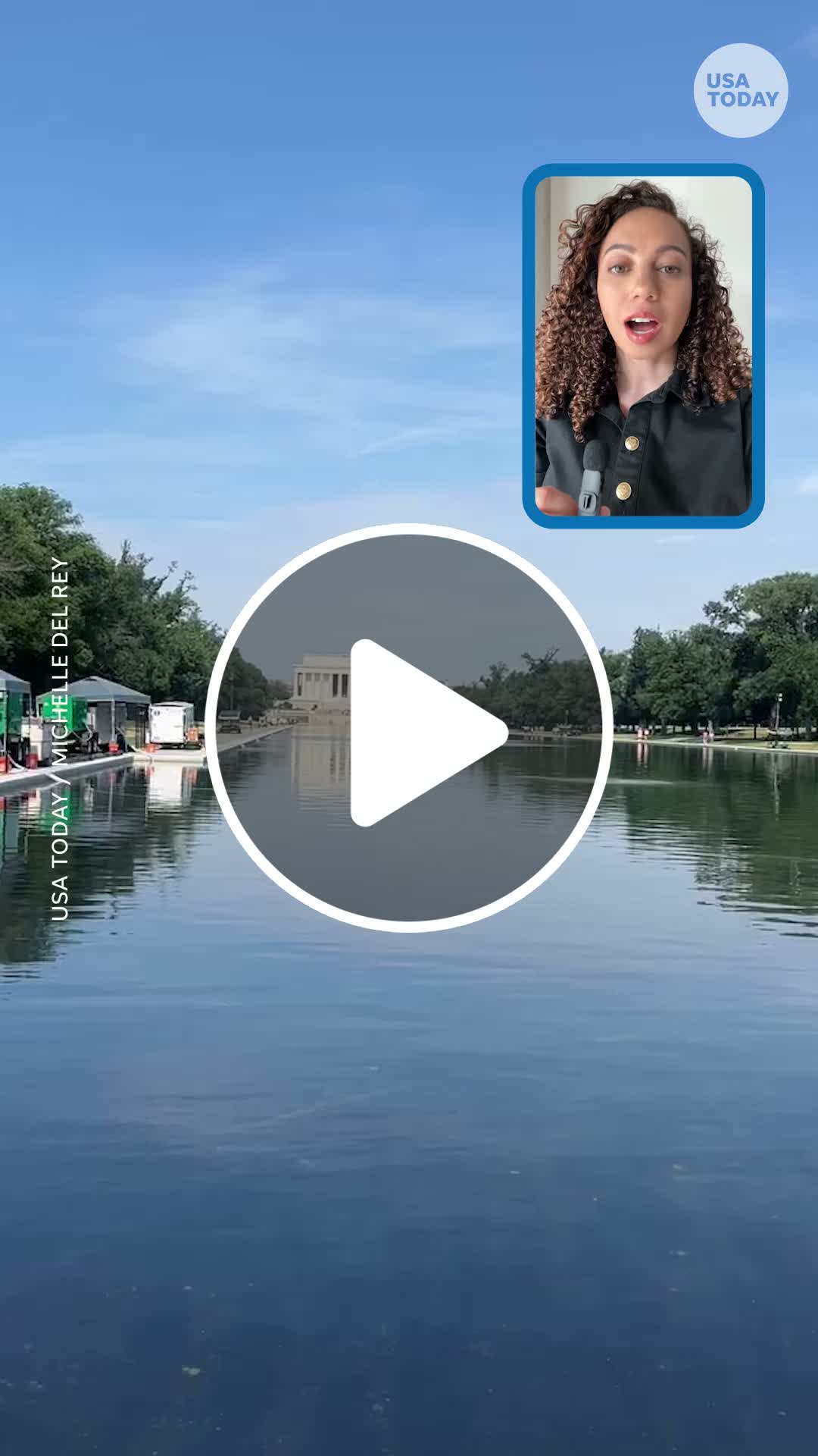 DC Reflecting Pool looks less green after Trump 'inspected' it - NewsBreak