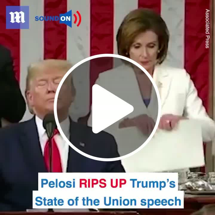 Nancy Pelosi RIPS UP Donald Trumps State of the Union speech - NewsBreak