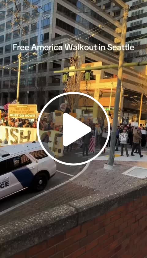 Protesters marched through Seattle for “Free America Walkout.” - NewsBreak
