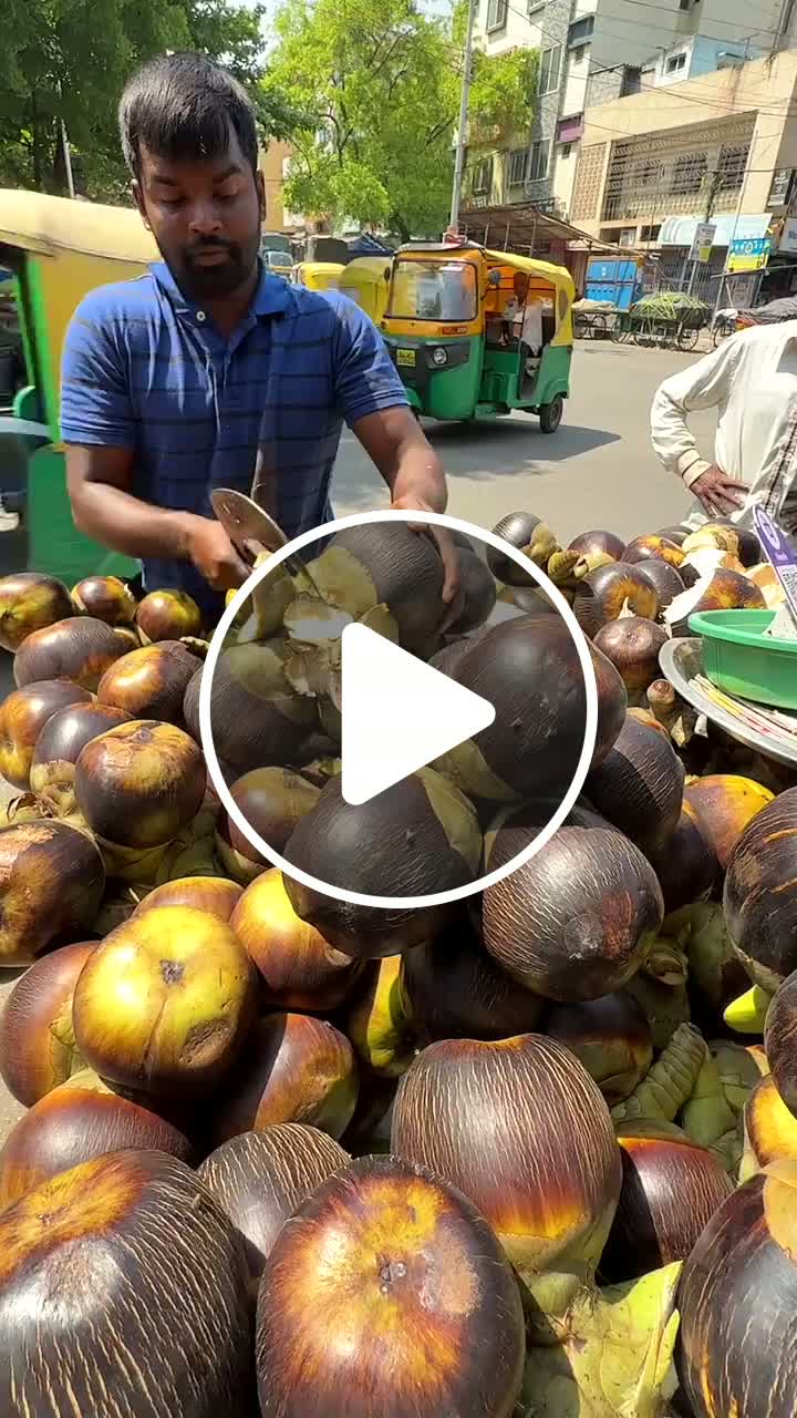 Must-Try Ice Apple Street Food in India! Bengaluru in India #Iceapple # ...