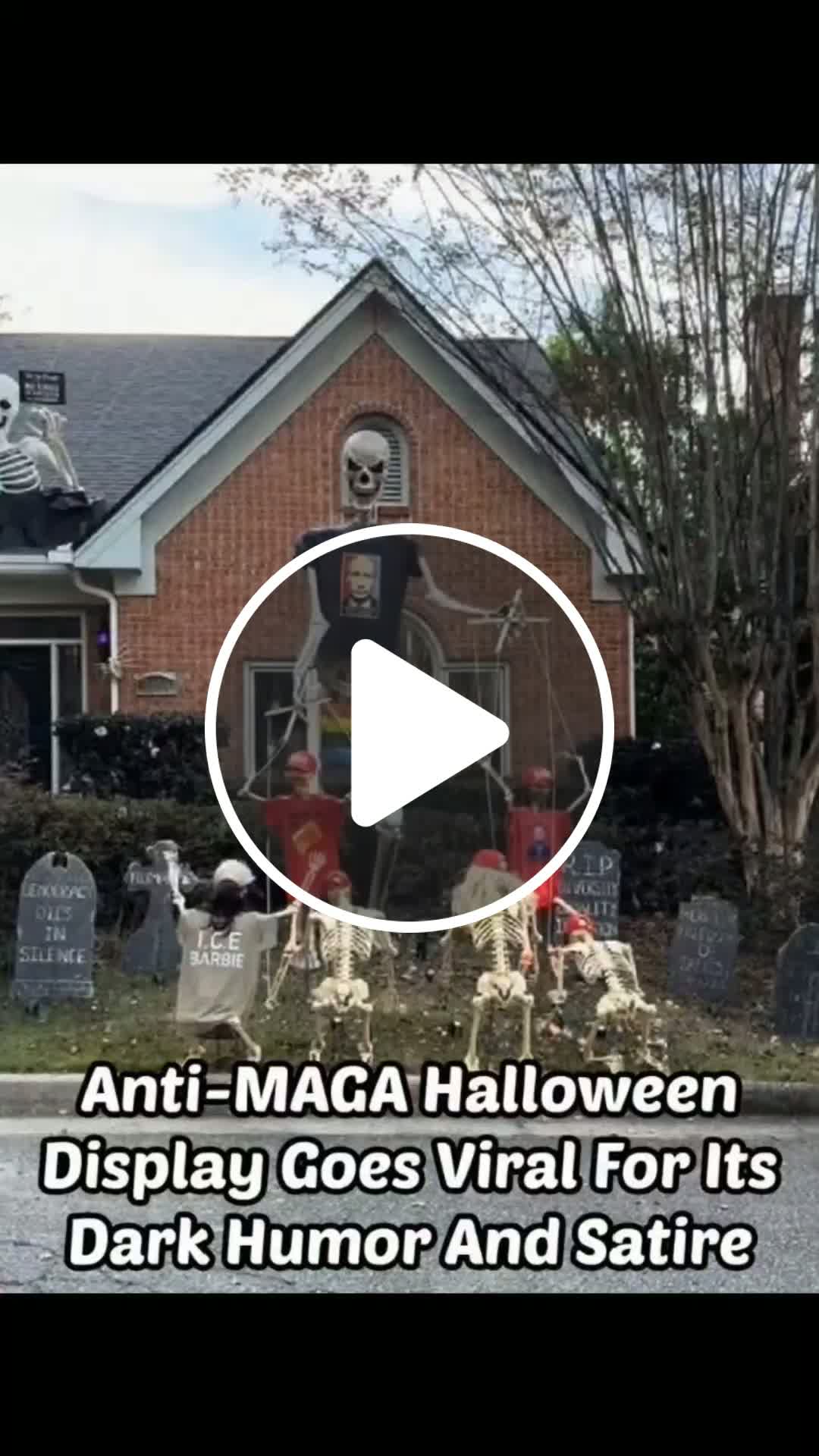 Anti-MAGA Halloween Display Goes Viral For Its Dark Humor And Satire# ...