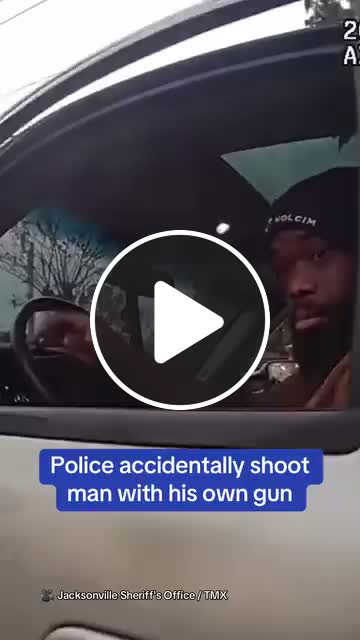 Cops accidentally shot a man in the leg with his own gun as they tried ...