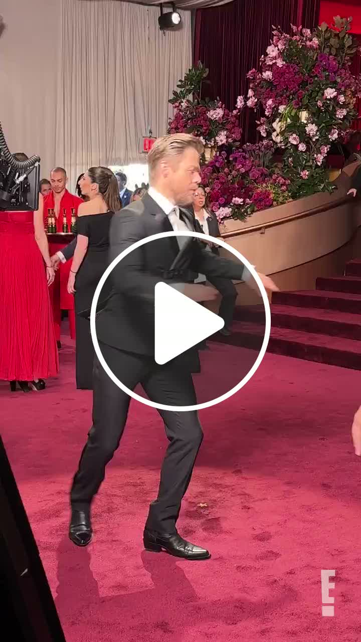 Derek Hough deserves a Mirrorball Trophy for this GoldenGlobes #Glambot ...