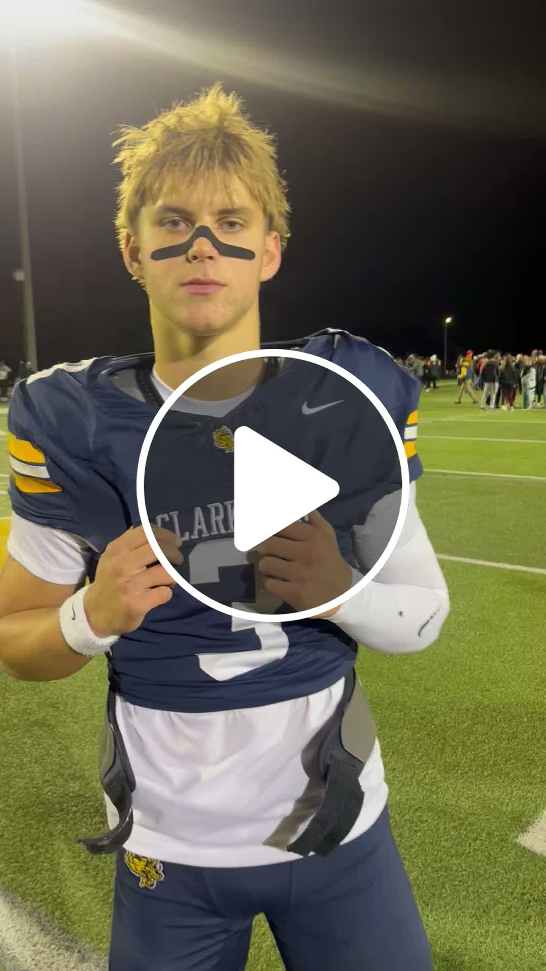 Clarkston junior QB Alex Waszczenko on his team's 44-22 playoff win ...