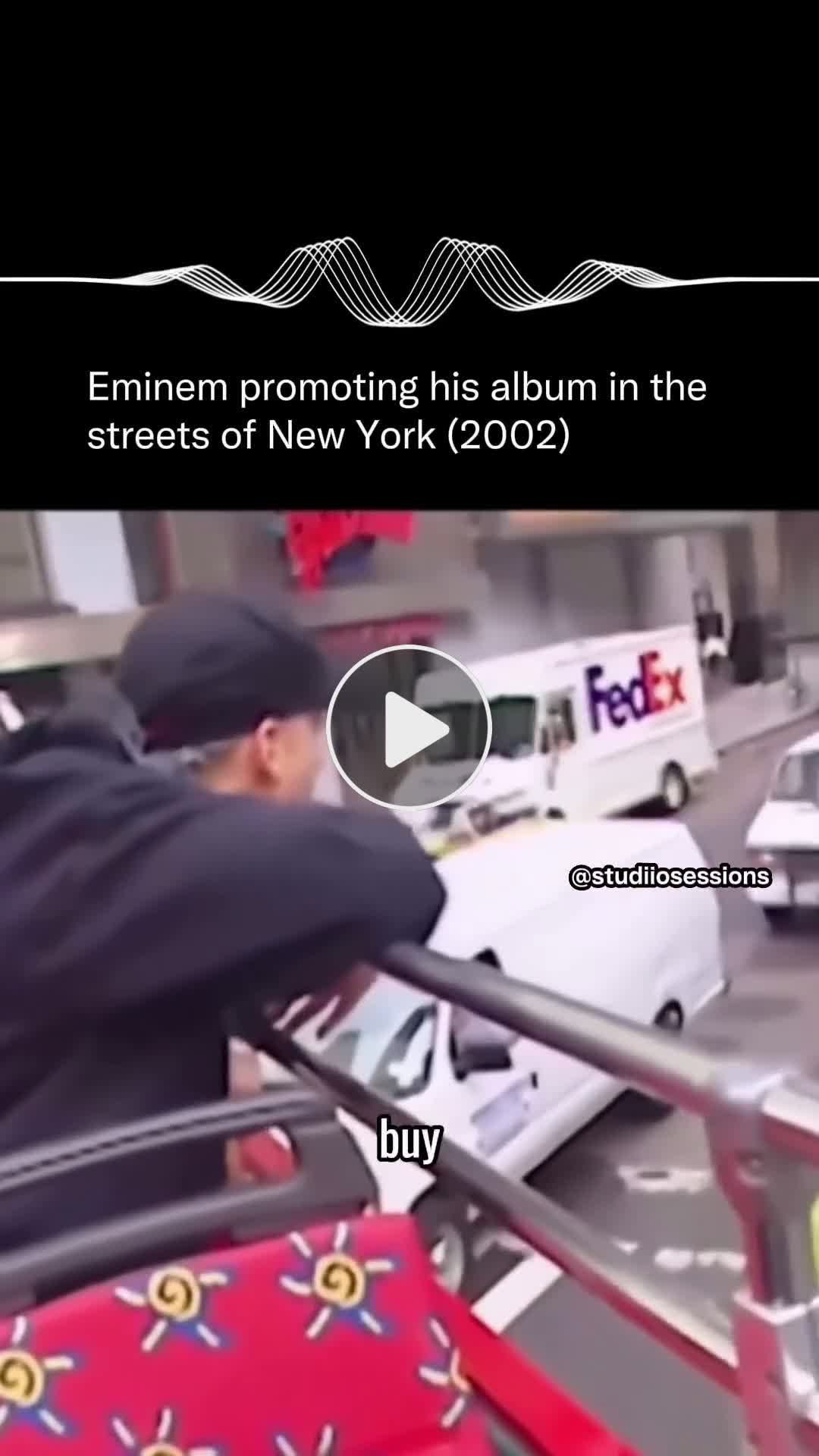 Eminem promoting his album in the street of New York 202 - NewsBreak