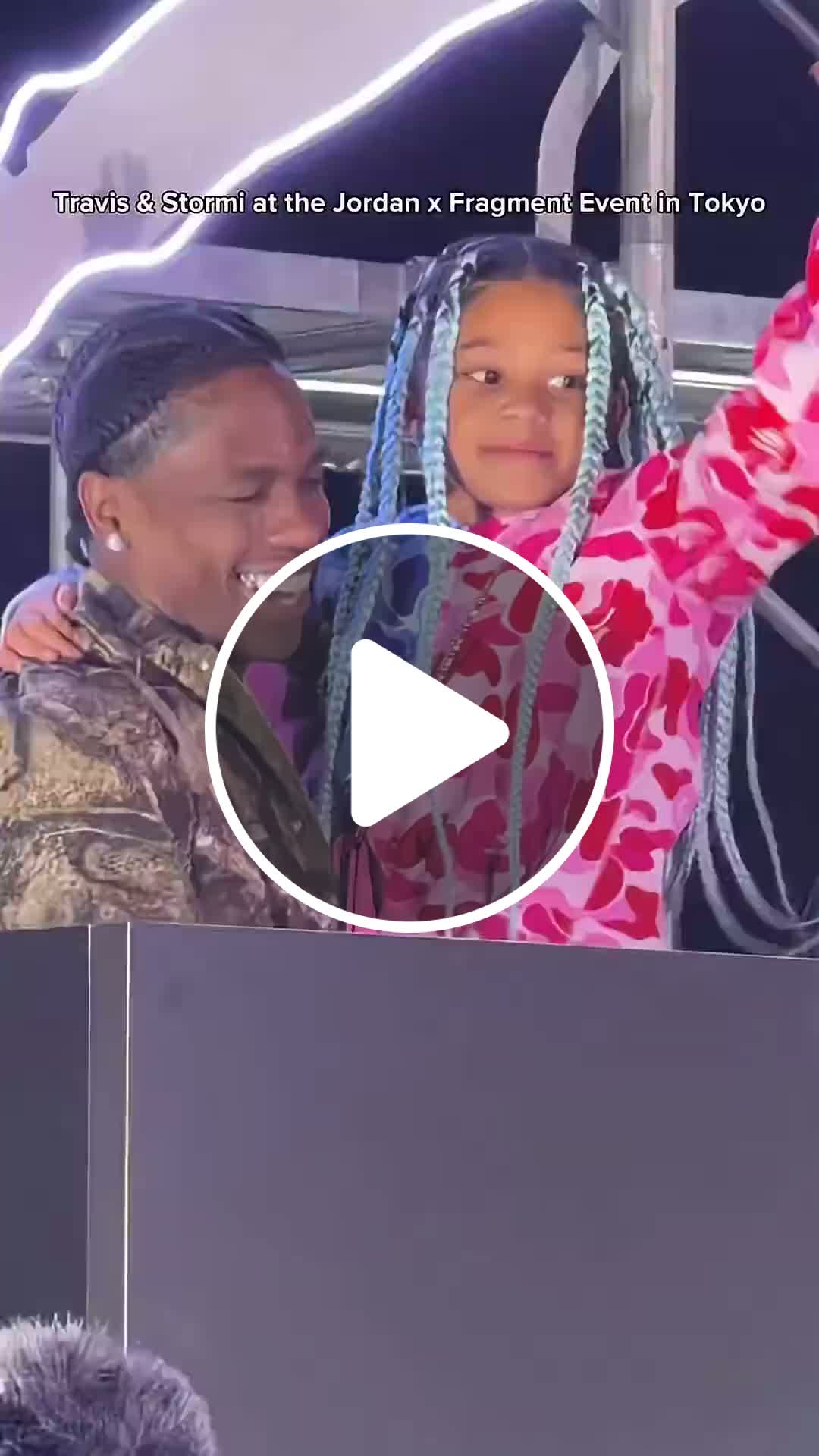 Travis Scott & Stormi at the Jordan x Fragment Event in Tokyo 🙌🏽 ...