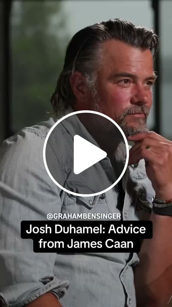 Josh Duhamel on James Caan's advice: "I needed it" #joshduhamel #actor ...