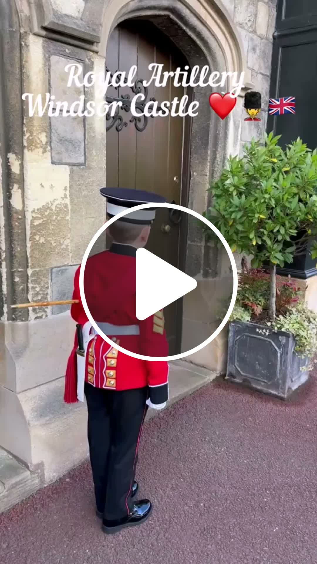 Frank salutes the 4th Regiment Royal Artillery Officer as he joins the ...