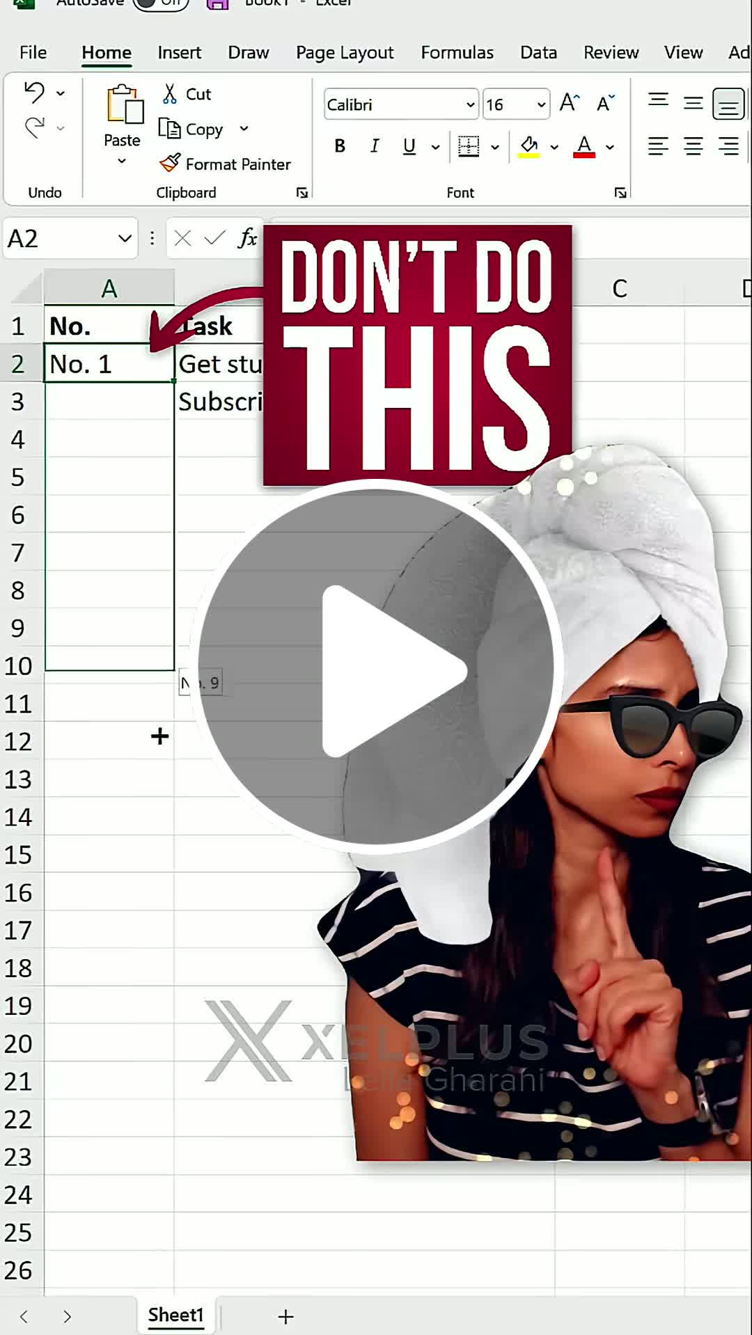 Cool Excel trick to get an automatic list of numbers. The cool part It ...