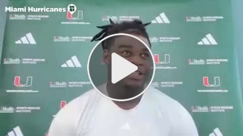 Miami Hurricanes Defensive Tackle David Blay Jr. on Play Against Notre ...