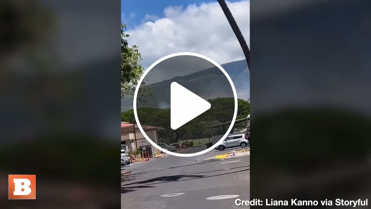 Smoke and flames were seen emitting from a brush fire on Saturday ...