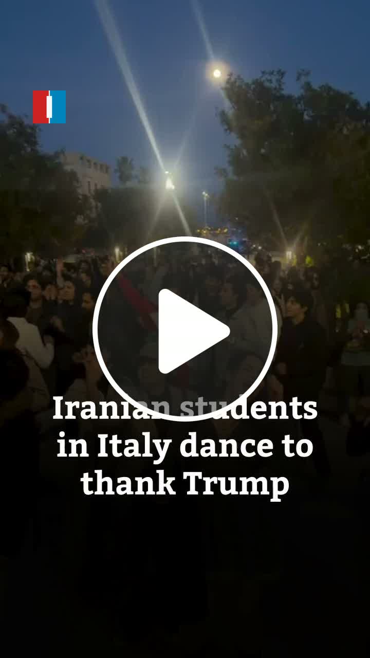 Iranian students in Italy dance to thank president Trump 💖 - NewsBreak