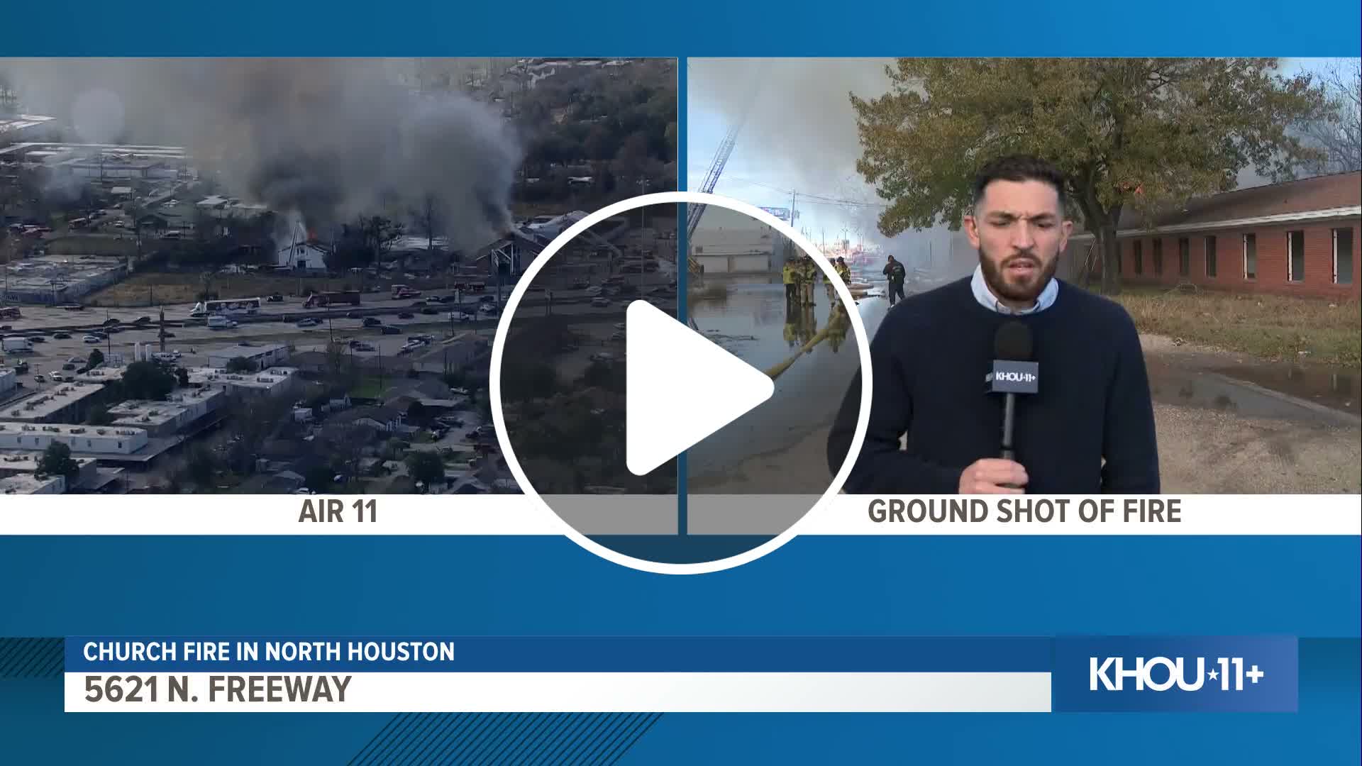 North Houston church fire: Reporter Troy Kless gave this report after ...