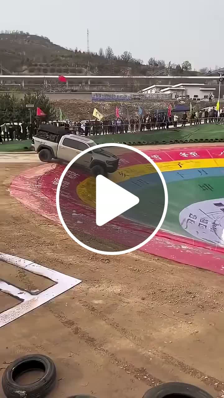Chinese foam pit is a viral off road challenge where drivers launch ...