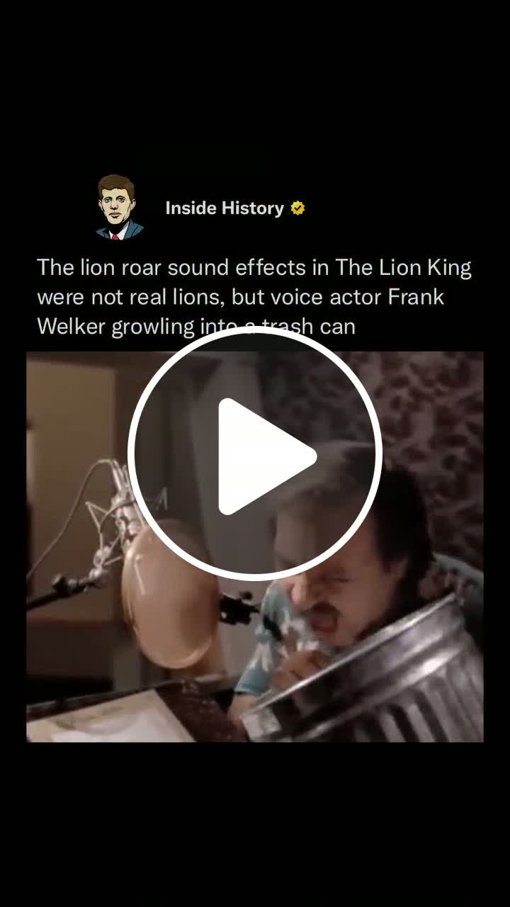 #UnpopularOpinion In The Lion King, the iconic lion roars werent ...