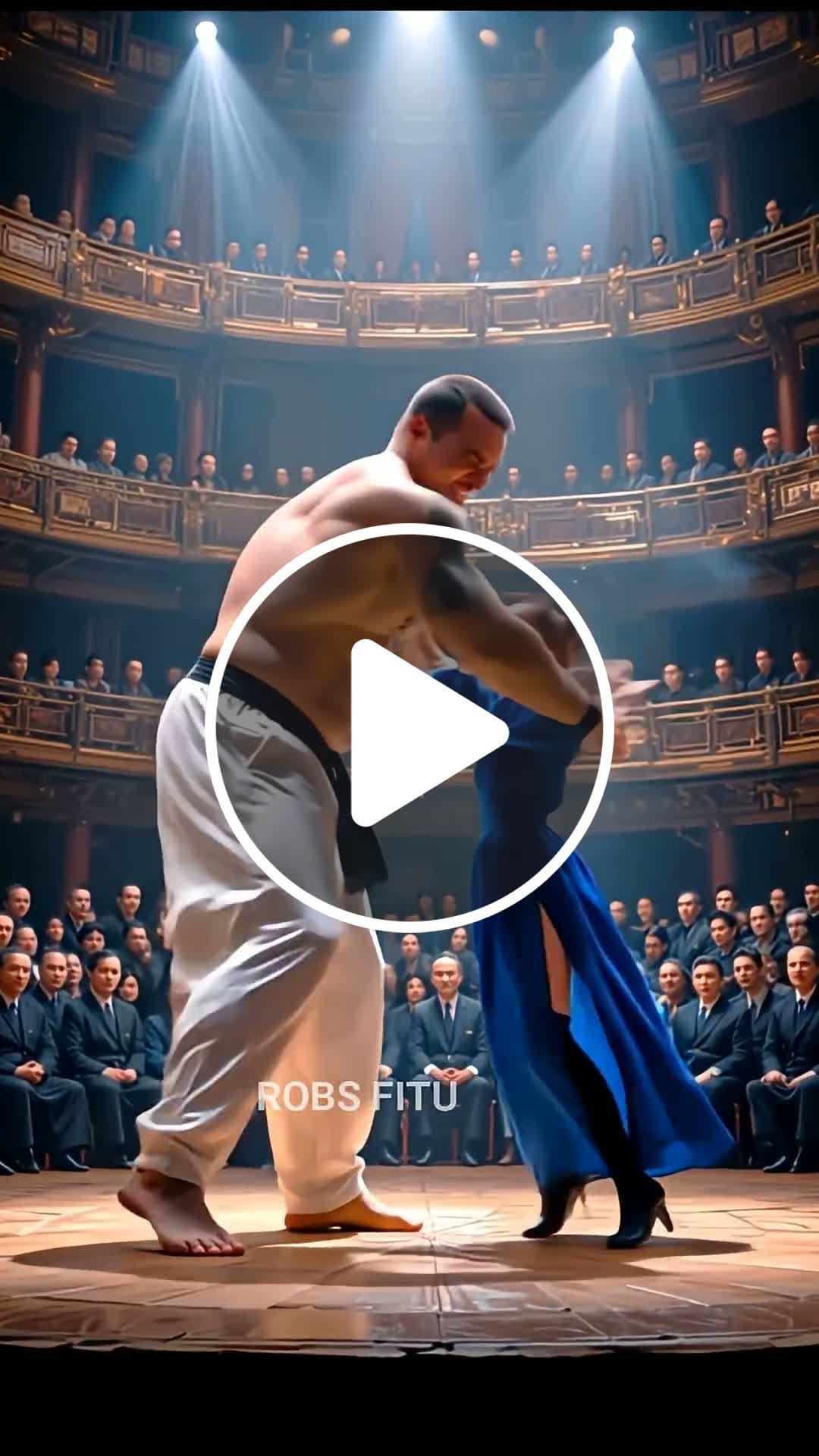 AI-generated: Bodybuilder vs Kung Fu Girl – Intense Fight! 👊🥋 #ai# ...
