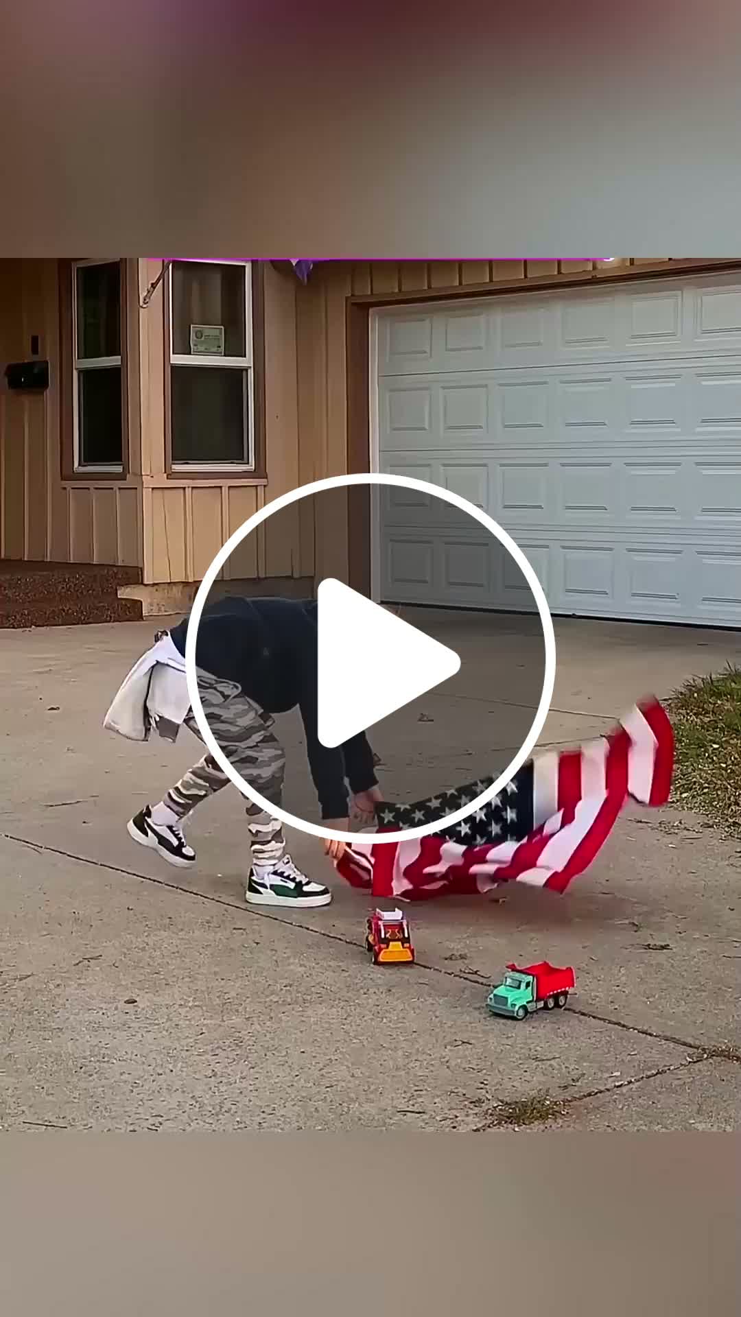 Soldier Teaches Son to Honor the Flag! #viral - NewsBreak