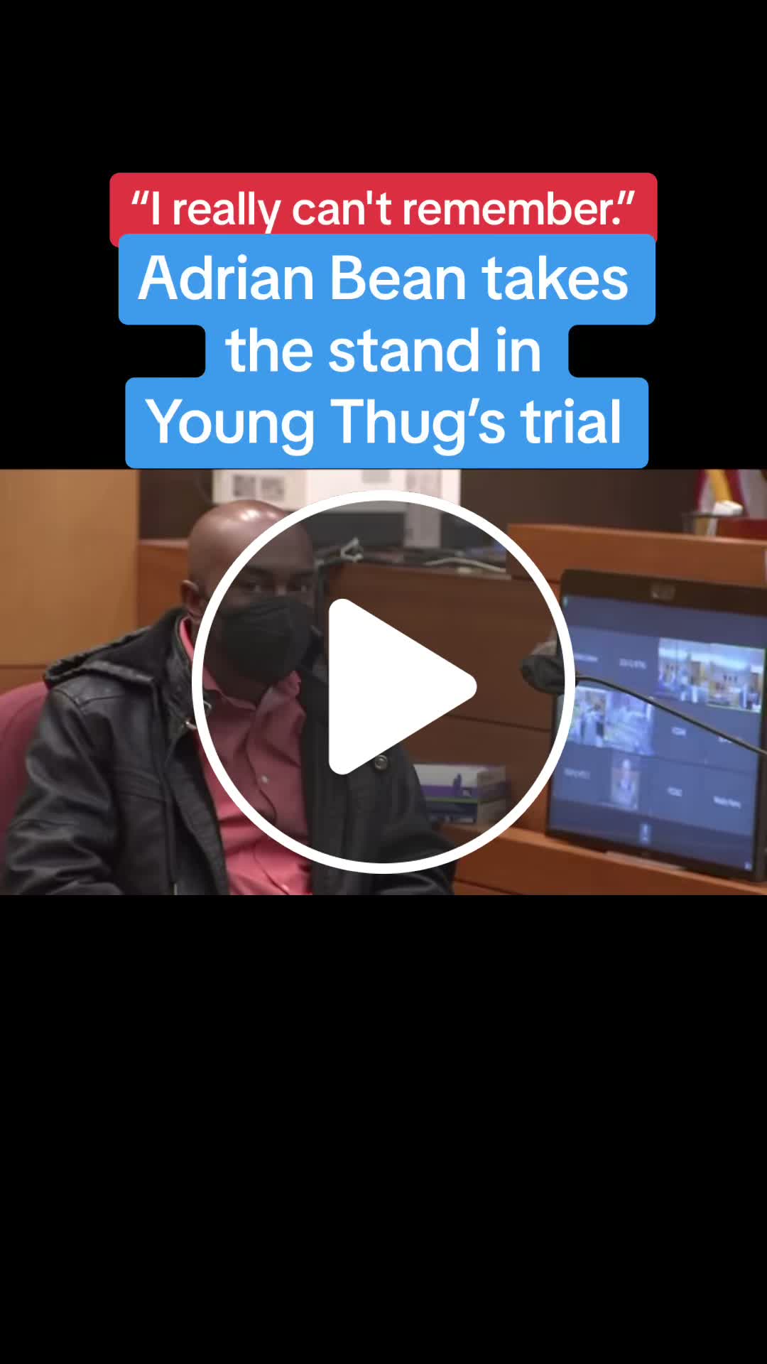 Adrian Bean has taken the witness stand in the Young Thug _ YSL trial ...