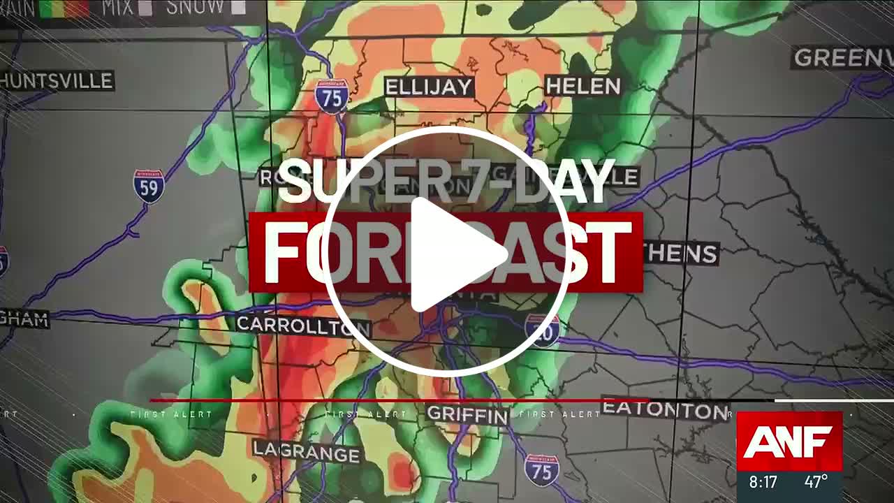 First Alert Forecast: Watching Sunday for light snow in central Georgia ...