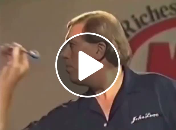 That moment when darts player John Lowe made history by hitting the ...