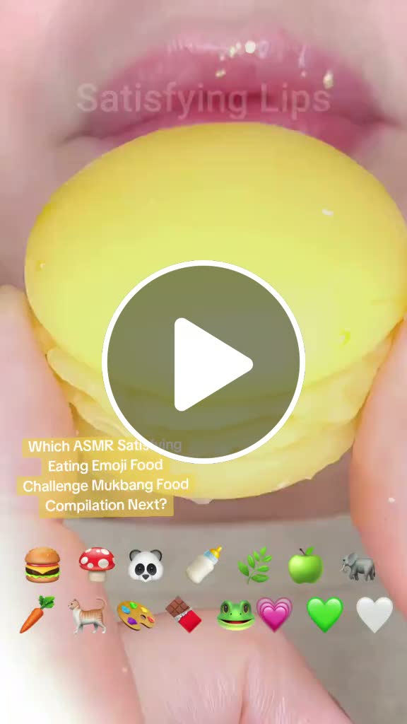Asmr Satisfying Eating Emoji Food Challenge Mukbang Food Compilation