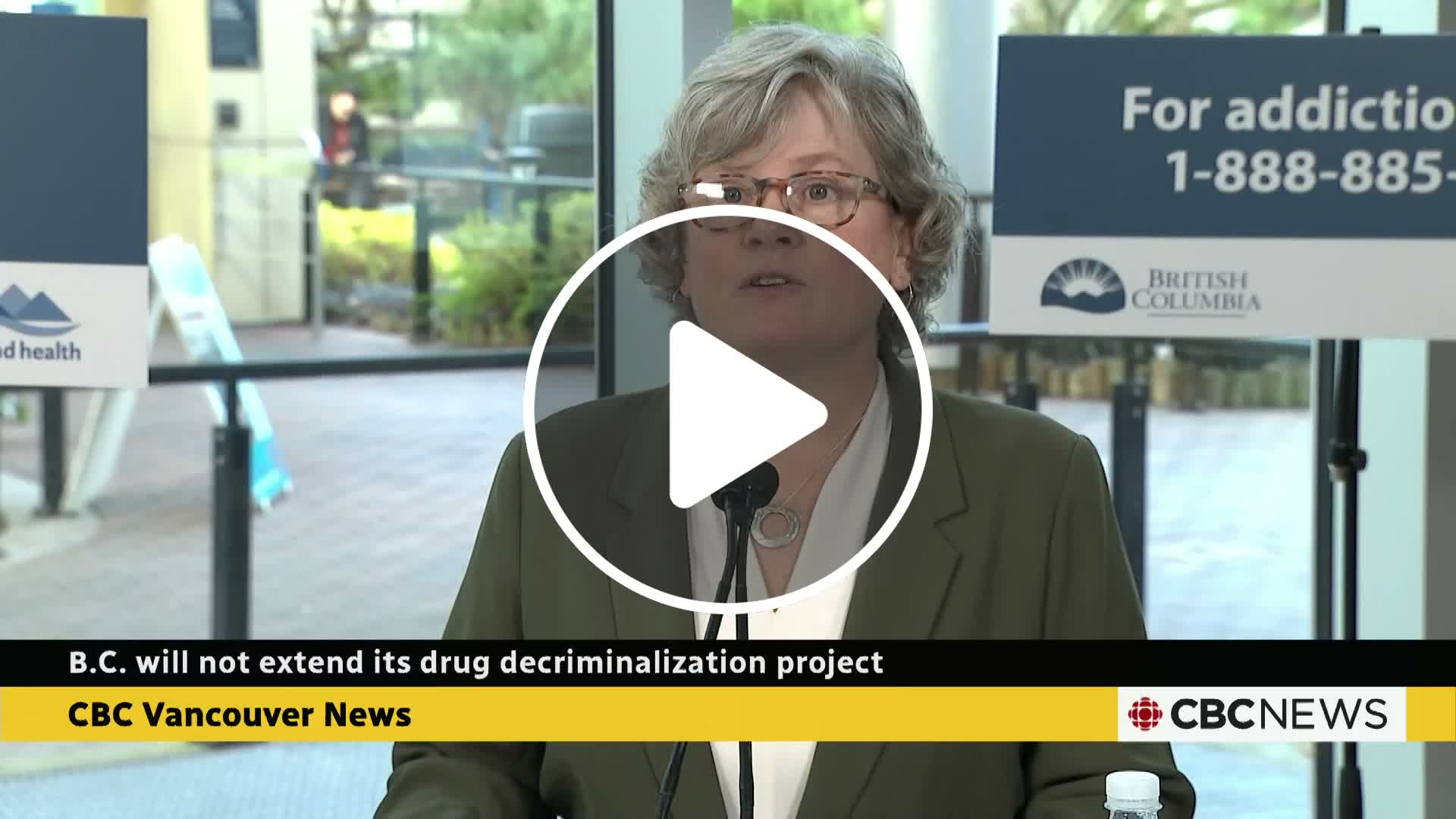 B.C. will not extend its drug decriminalization project - NewsBreak