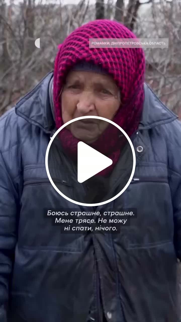 A blind elderly woman living 20 km from the front lines explains why ...