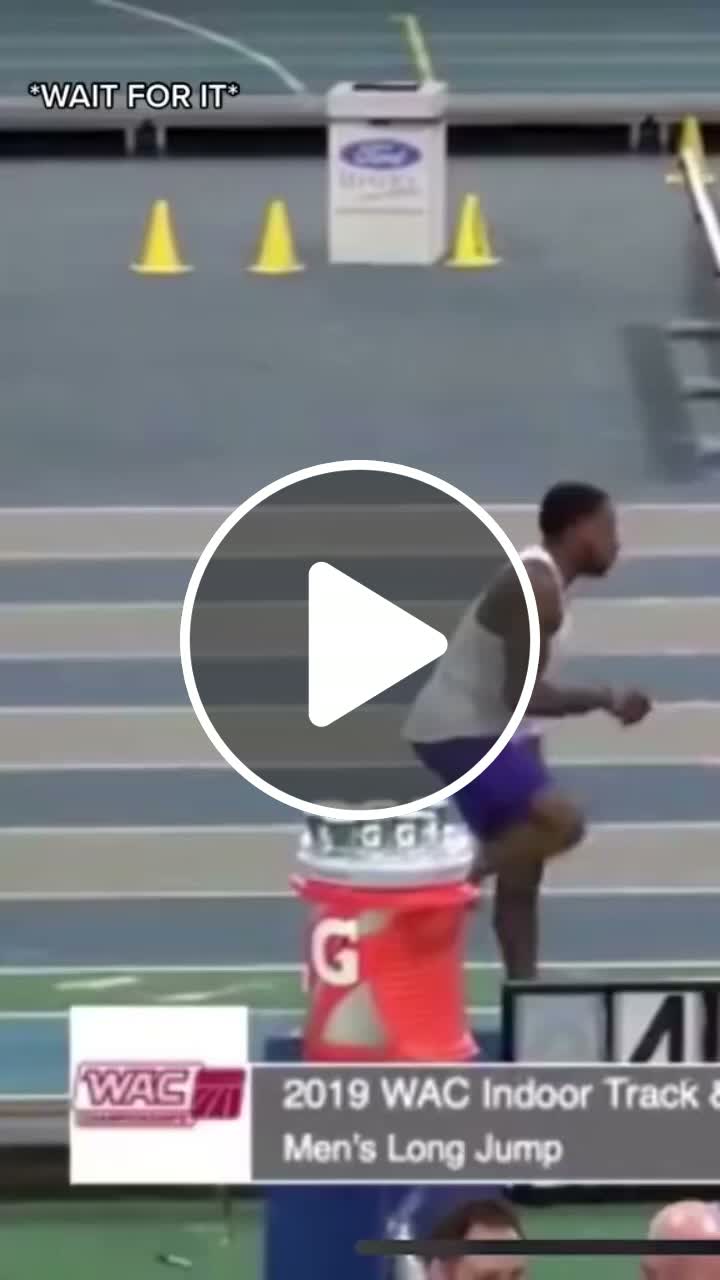 TONY CROSBY II: incredible long jump fail at the 2019 wac indoor track ...