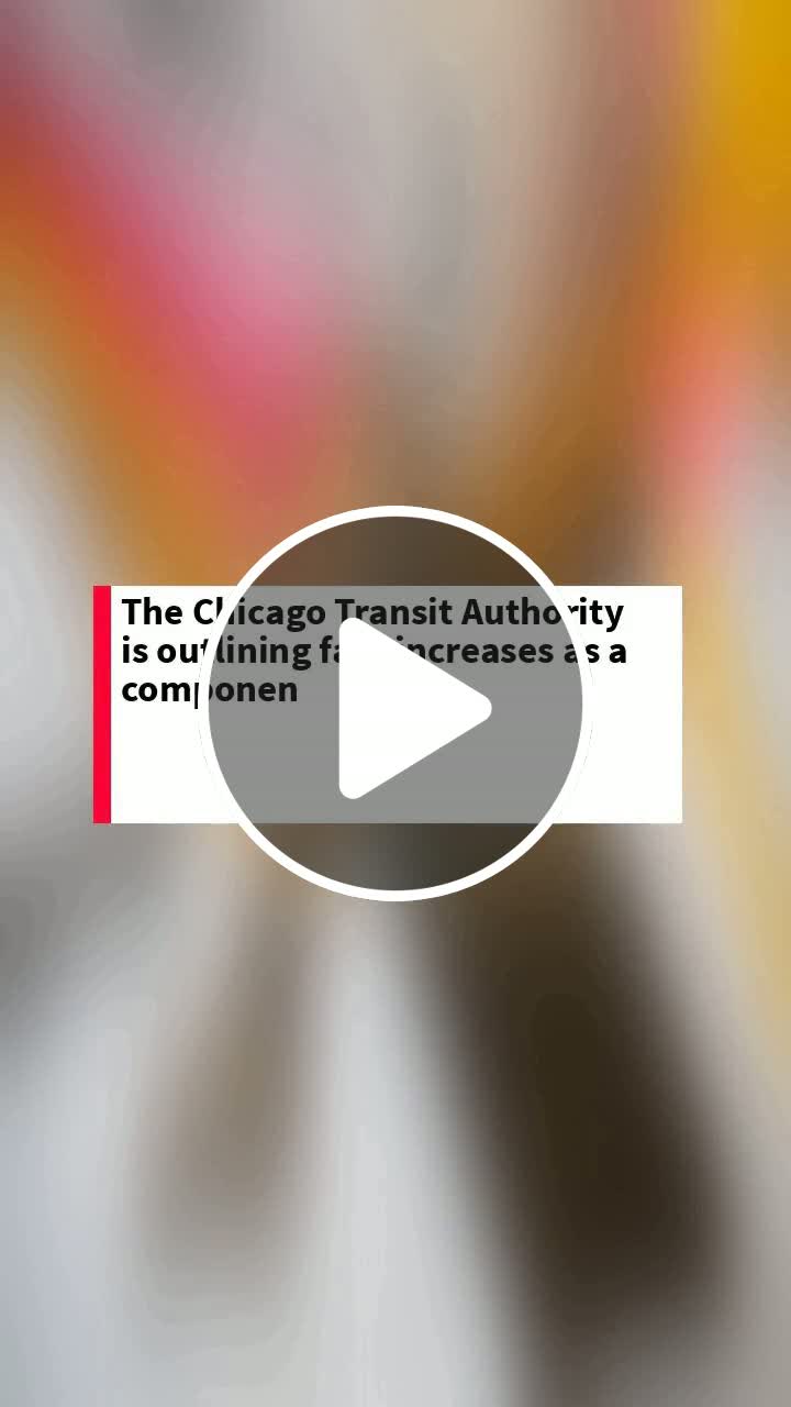 AI news: CTA 2026 fare hike in budget plans #CTA#FareHike#Chicago#2026# ...