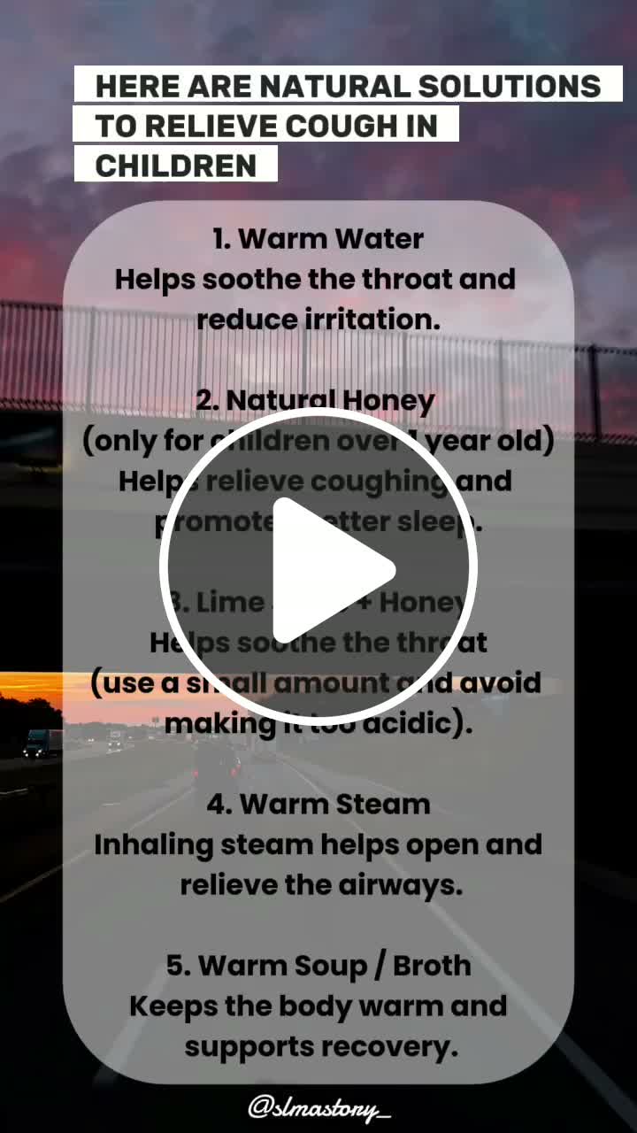 Natural solution to relieve cough in children - NewsBreak