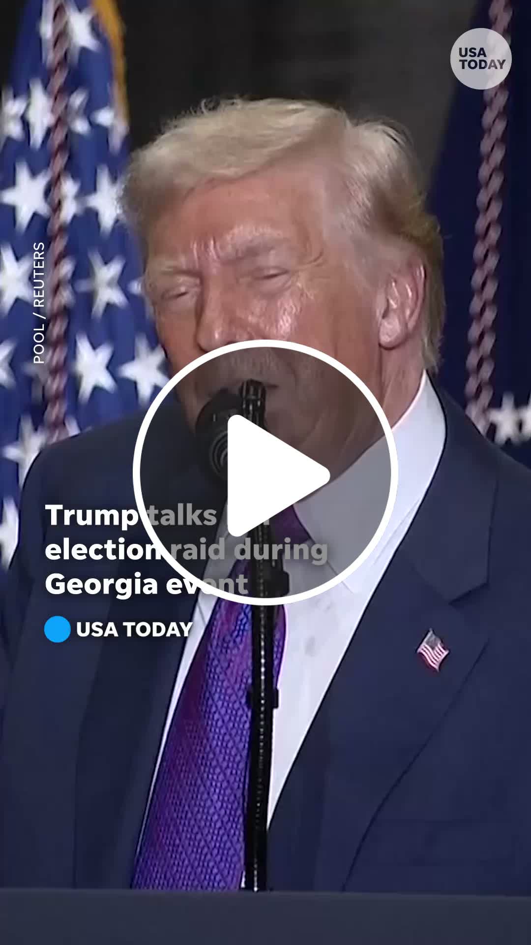 President Trump talks Fulton County FBI raid during Georgia event ...