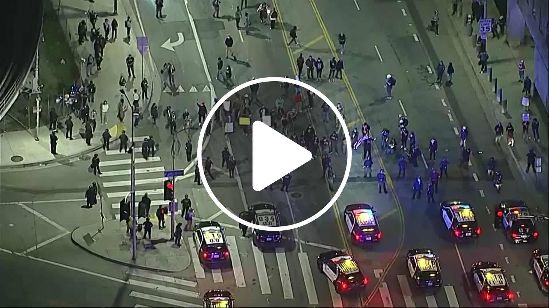 US CA ICE Protest Aerials (CR) - NewsBreak