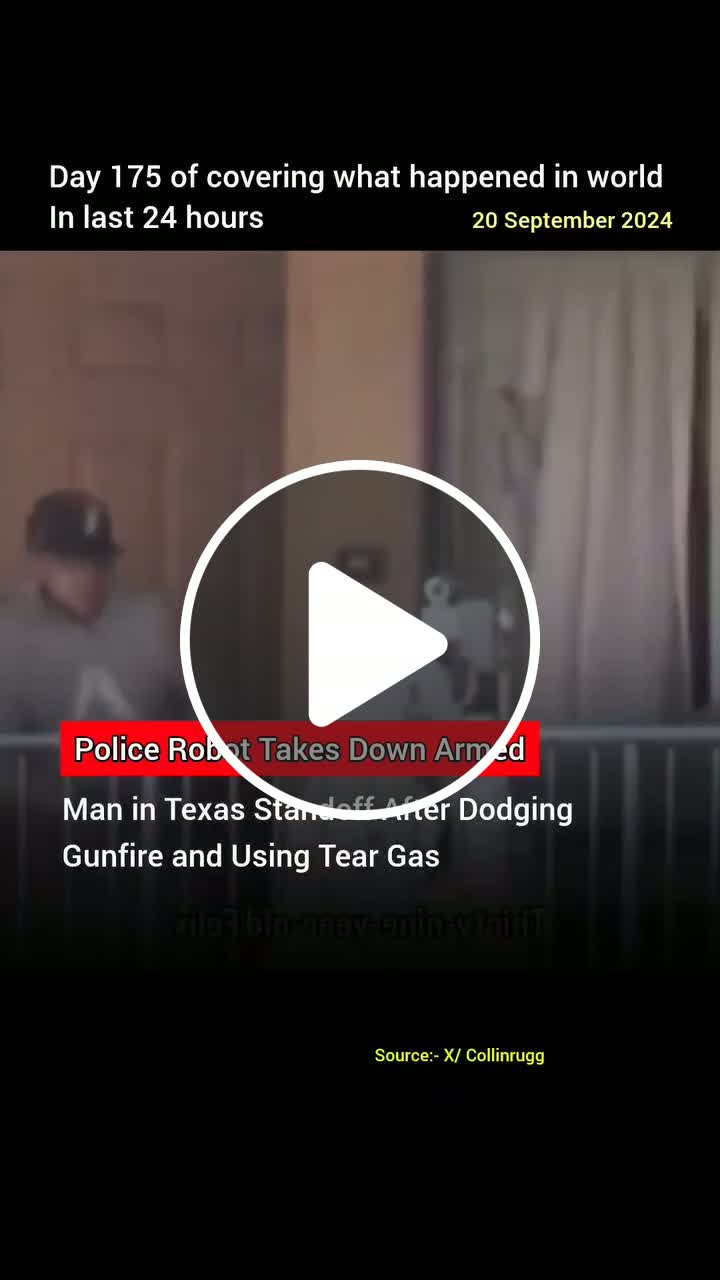 #CaughtOnCamera In a dramatic standoff in Texas, police used a robot to ...