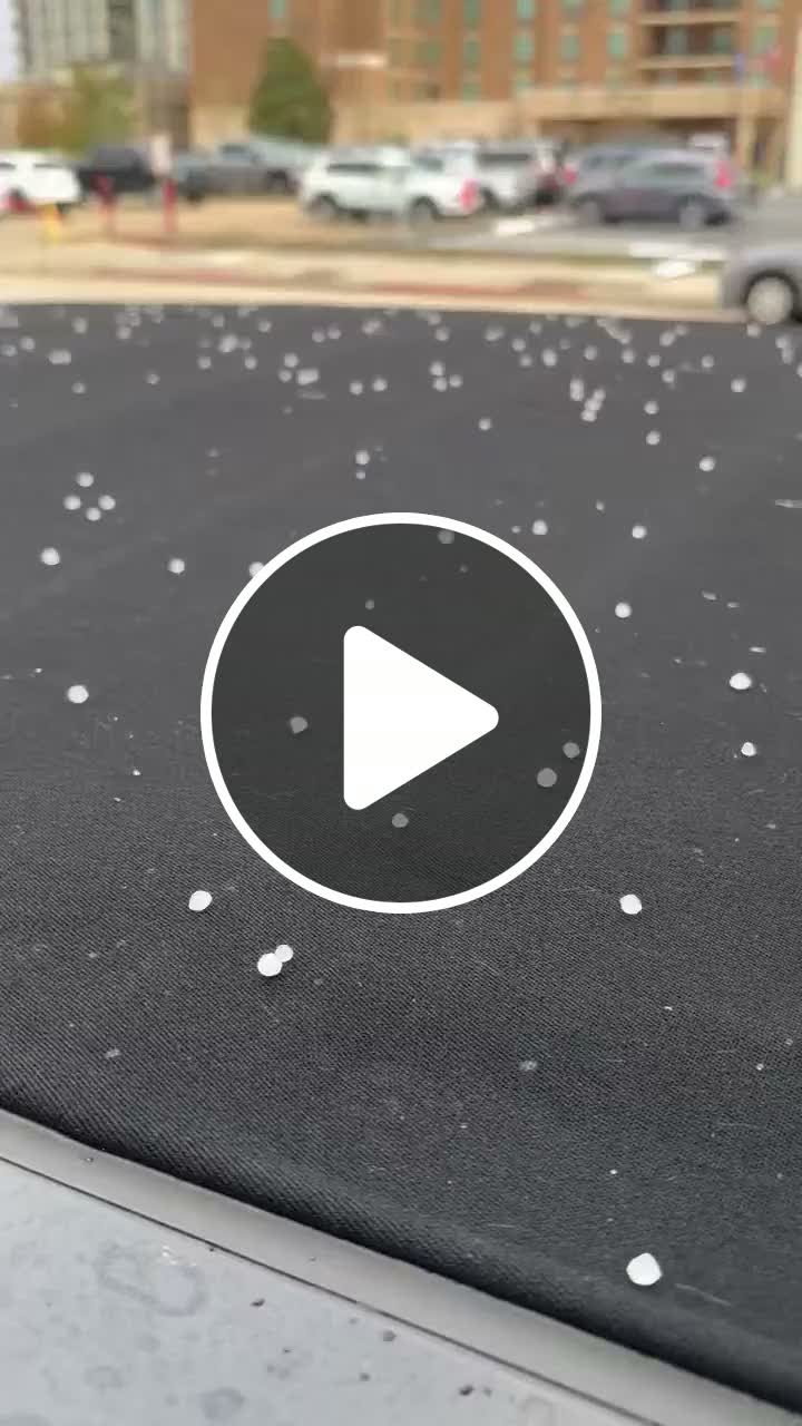 Video shows apparent graupel falling from Baton Rouge sky - NewsBreak