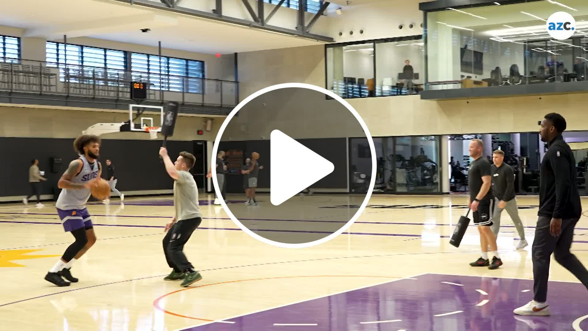 Phoenix Suns head coach Jordan Ott and forward Ryan Dunn discuss ...