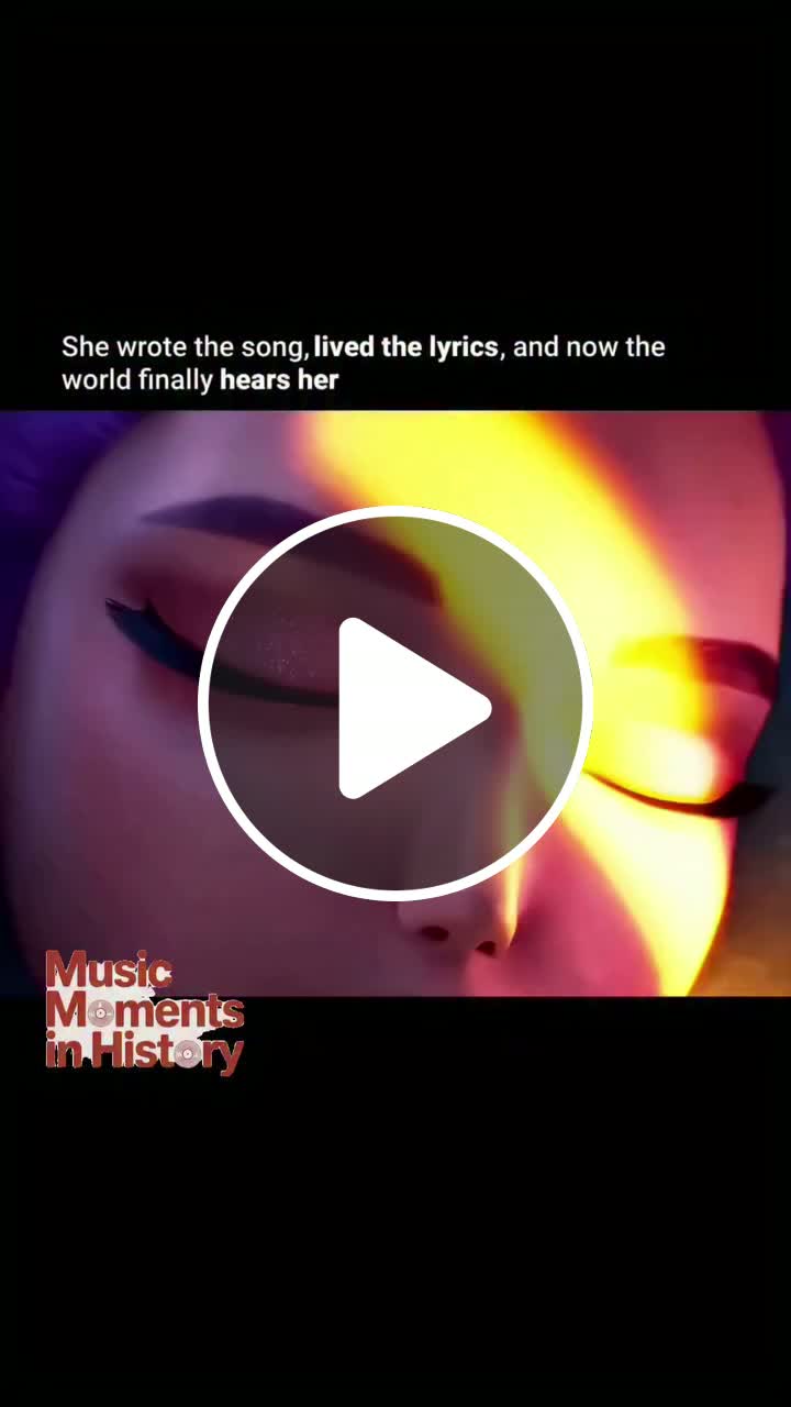 she wrote the song lived the lyrics and now the word finally hear her ...