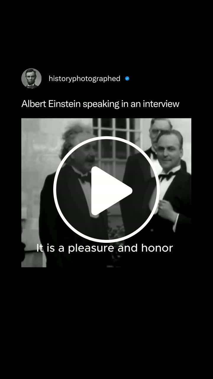 #Essential3Things Rare footage of Albert Einstein talking during his ...