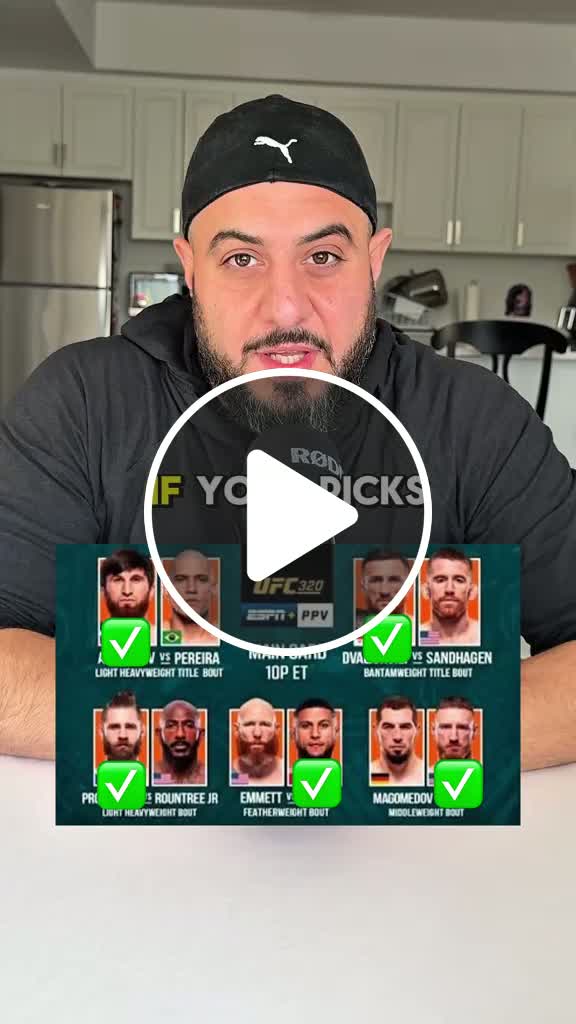 UFC 320 Main Card Predictions.. UFC mma alexpereira merabdvalishvili ...