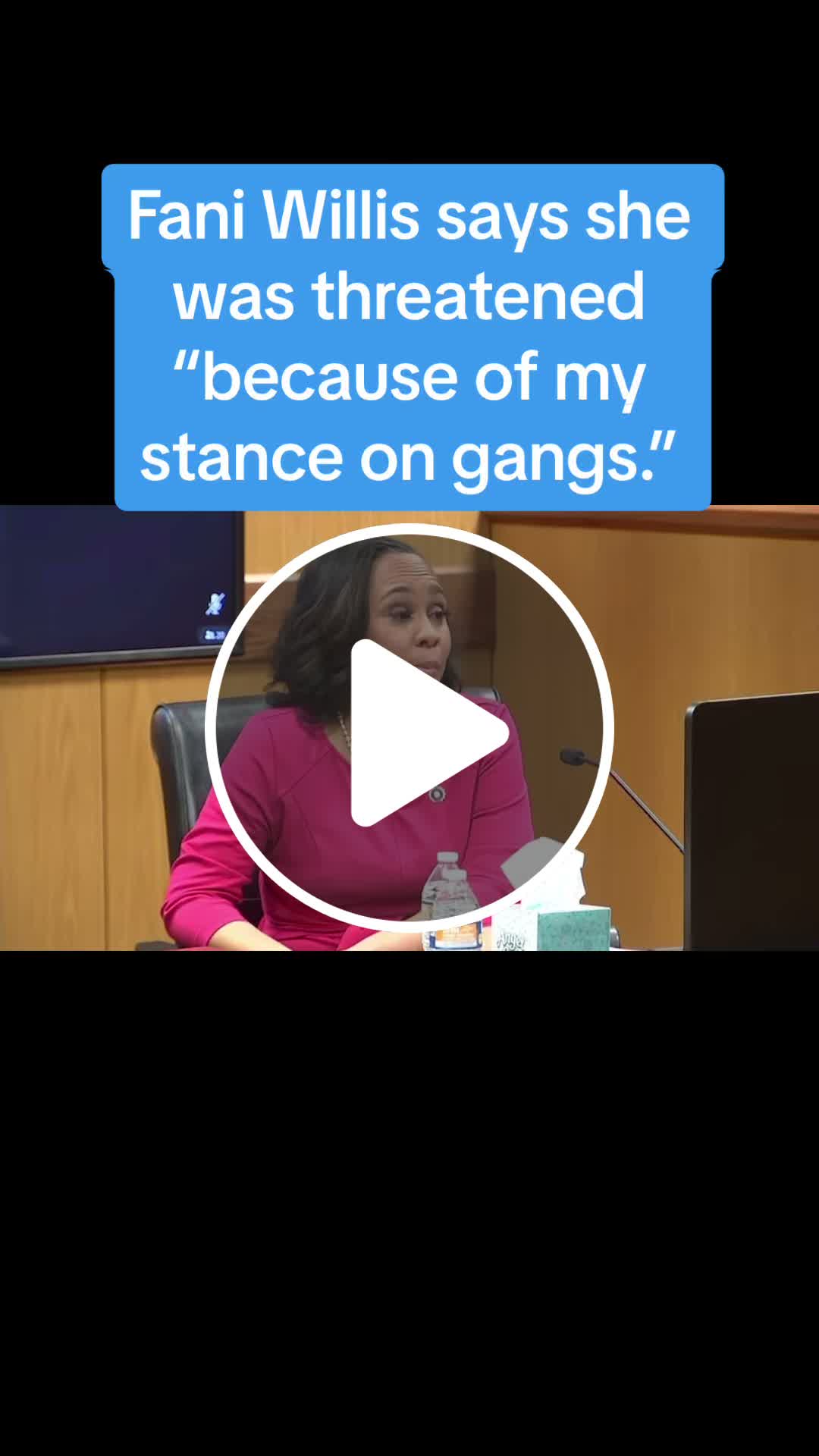 Fani Willis said on the stand yesterday that she was regularly threat ...