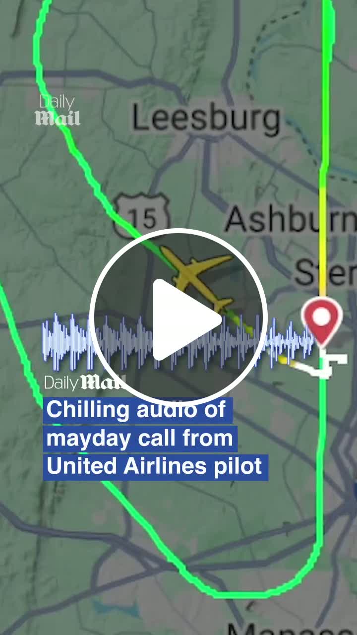 Chilling audio has been released of the moment the captain of a United ...