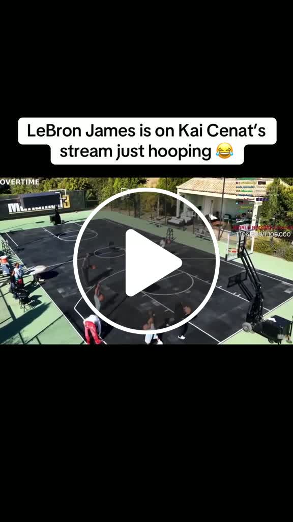 Kai Cenat & LeBron just hooping 🏀 @Pat Bev Pod (via:@Kai Cenat) created ...