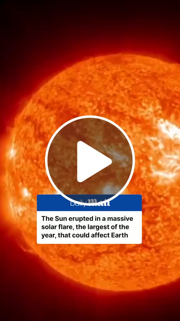 The sun erupted in a massive solar flare, the largest of the year ...